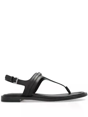 Michael Kors Logo Plaque Sandals - Black