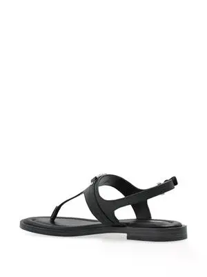 Michael Kors Logo Plaque Sandals - Black