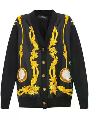 Versace Wool-silk Cardigan - Black
