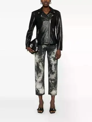 John Richmond Embossed Biker Jacket