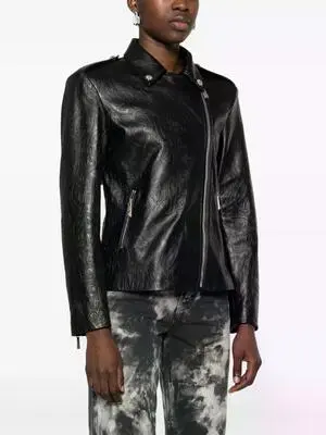 John Richmond Embossed Biker Jacket
