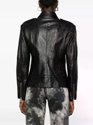 John Richmond Embossed Biker Jacket
