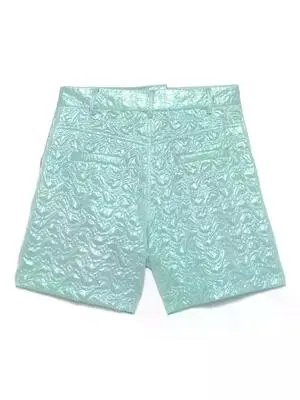 MERCI Lamé-effect Shorts