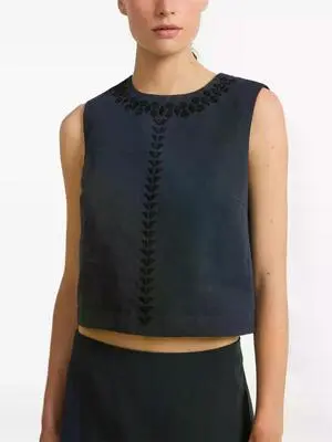 YVES SALOMON Embroidered Top