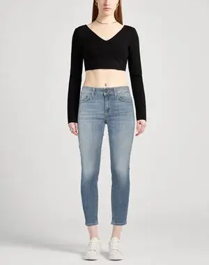 DONDUP Skinny Jeans In Medium Wash Denim - Blue