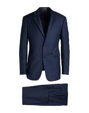 Emporio Armani G Line Man Suit Black Size 36 Virgin Wool Blue