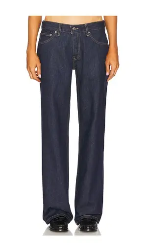 EB DENIM Low Rise Baggy Jeans - Blue