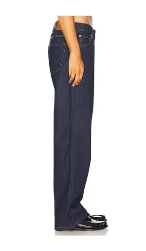 EB DENIM Low Rise Baggy Jeans - Blue