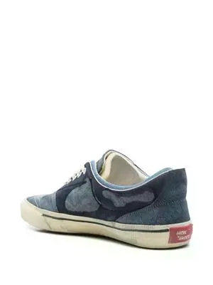 HIDNANDER Denim Low Top Sneakers