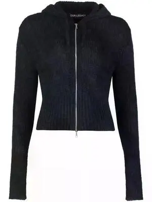 OUR LEGACY OUR LEGACY Fine-Knit Zip-Up Hoodie