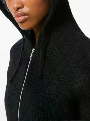 Our Legacy Fine-knit Zip-up Hoodie - Black