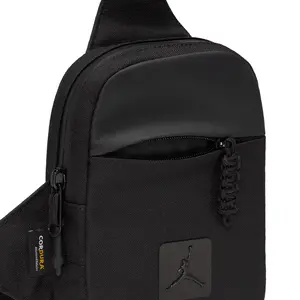 JORDAN Logo Embossed Hip Bag - Black