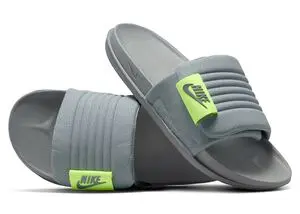 Nike Offcourt Adjust Slide - Cool Grey/volt