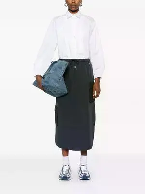 Herno Drawstring Midi Skirt