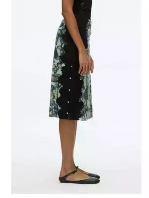 3.1 Phillip Lim Embroidery Midi Skirt