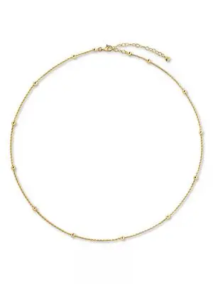 Monica Vinader Beaded Rope Chain Necklace - Gold