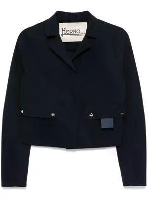 Herno Cropped Jacket - Blue