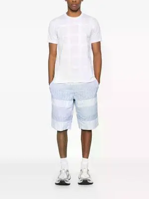 Comme Des Garçons Striped Layered Shorts