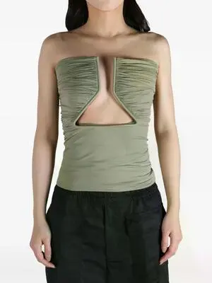 Rick Owens Prong Bustier Top - Green