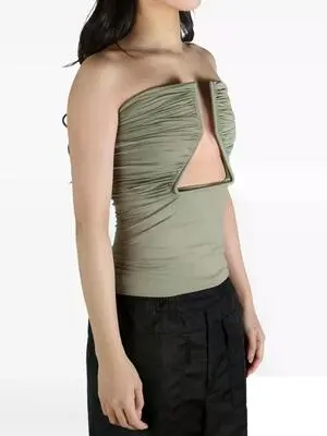 Rick Owens Prong Bustier Top - Green