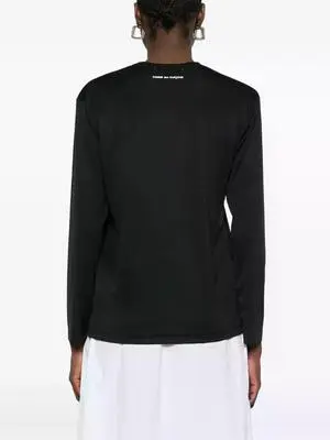 Comme Des Garçons Logo-print T-shirt - Black