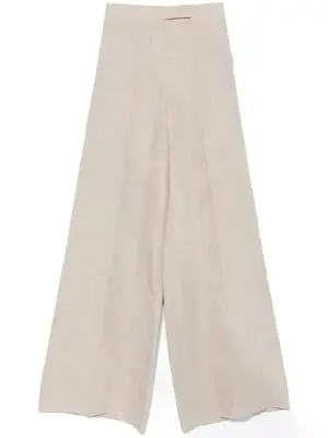 Max Mara Sequoia Palazzo Trousers - Neutrals