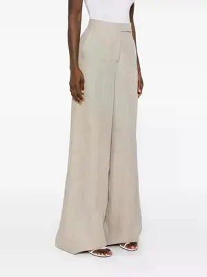 Max Mara Sequoia Palazzo Trousers - Neutrals