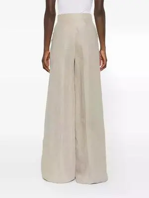 Max Mara Sequoia Palazzo Trousers - Neutrals