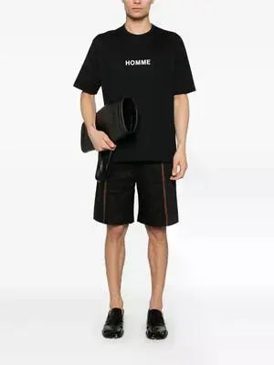 Comme Des Garçons Logo-print T-shirt - Black
