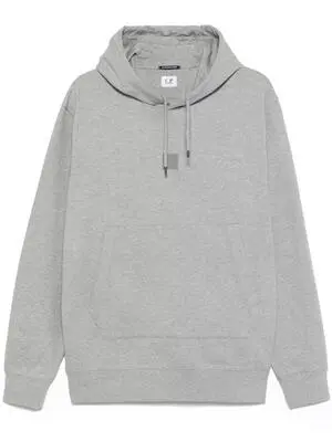 C.P. COMPANY Logo-patch Hoodie - Grey