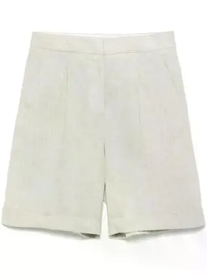 Peserico Linen Shorts - Green