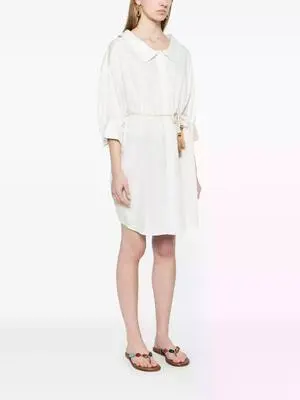 Liu Jo Striped Mini Shirt Dress