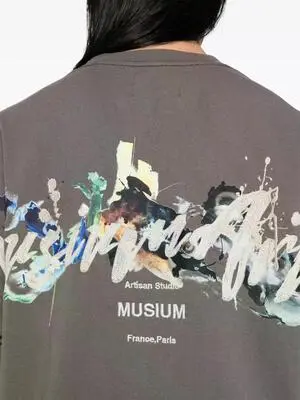 MUSIUM DIV. Logo-embroidered T-shirt