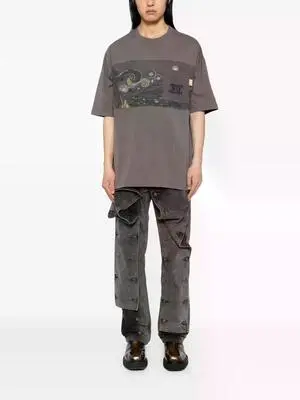 MUSIUM DIV. Logo-embroidered T-shirt
