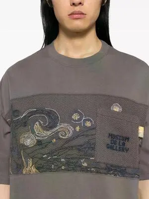 MUSIUM DIV. Logo-embroidered T-shirt