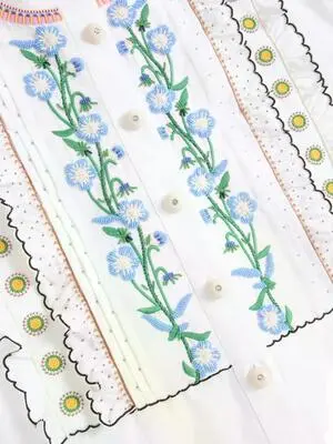 Valentino Garavani Embroidered Cotton Shirt