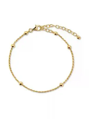 Monica Vinader Beaded Rope Chain Bracelet - Gold