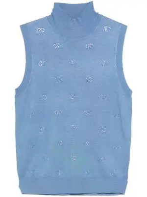 Liu Jo Logo-embellished Vest - Blue