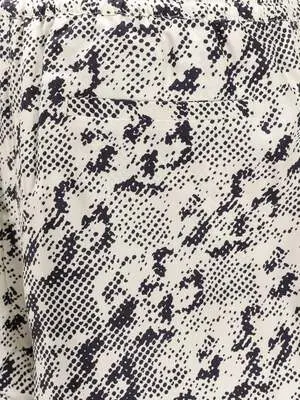 Tory Burch Silk Pixelated Logo Shorts