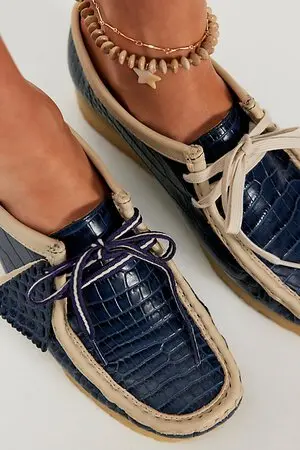 Clarks Leather Wallabees - Blue
