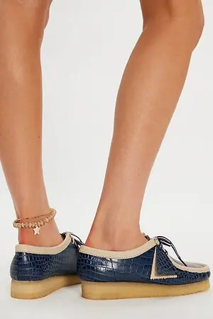 Clarks Leather Wallabees - Blue