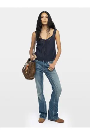 Zadig&Voltaire Celite Lace Camisole - Navy