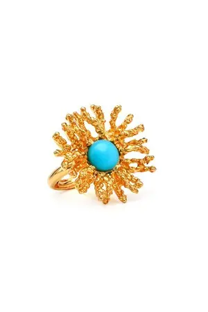 KENNETH JAY LANE Reef Ring - Coral