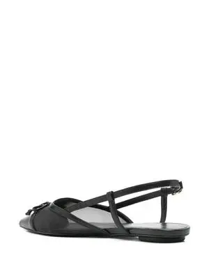 STUART WEITZMAN Mesh-panel Ballerinas - Black