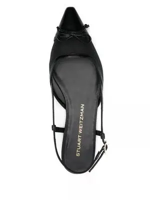STUART WEITZMAN Mesh-panel Ballerinas - Black