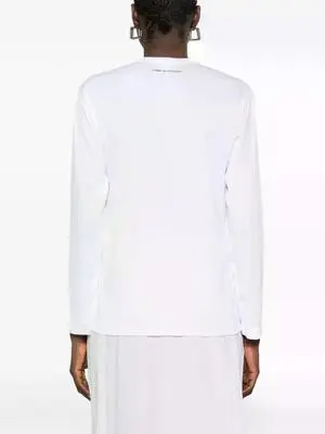Comme Des Garçons Logo-print T-shirt - White
