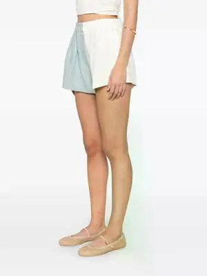 FORTE_FORTE Colour-block Shorts - Neutrals