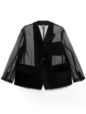 BLACK COMME DES GARÇONS Tulle Blazer