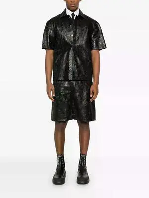 John Richmond Leather Shirt