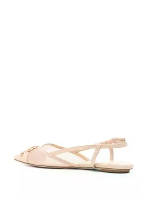 STUART WEITZMAN Mesh-panel Ballet Flats - Neutrals